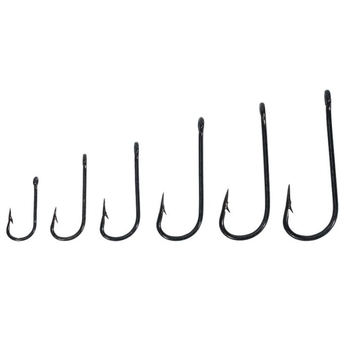 Mitchell Assorted Black Kirby Hooks Large 60pcs | Jims