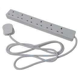 Status 6 Gang Extension Lead 2m 13 Amp