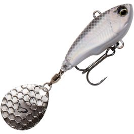 Savage Gear Fat Tail Spin 80mm 24g Sinking White Silver | Jims